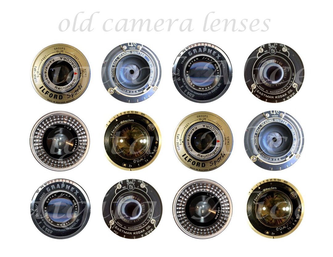 VINTAGE CAMERA LENSES Craft Circles - Photography Cameras - Instant ...