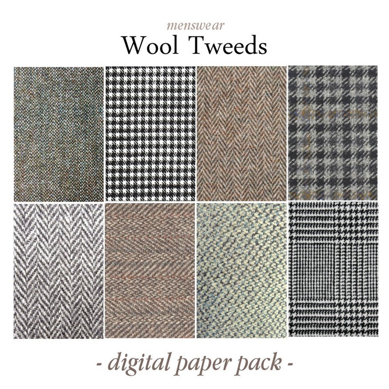 Tweed Wallpaper - Etsy
