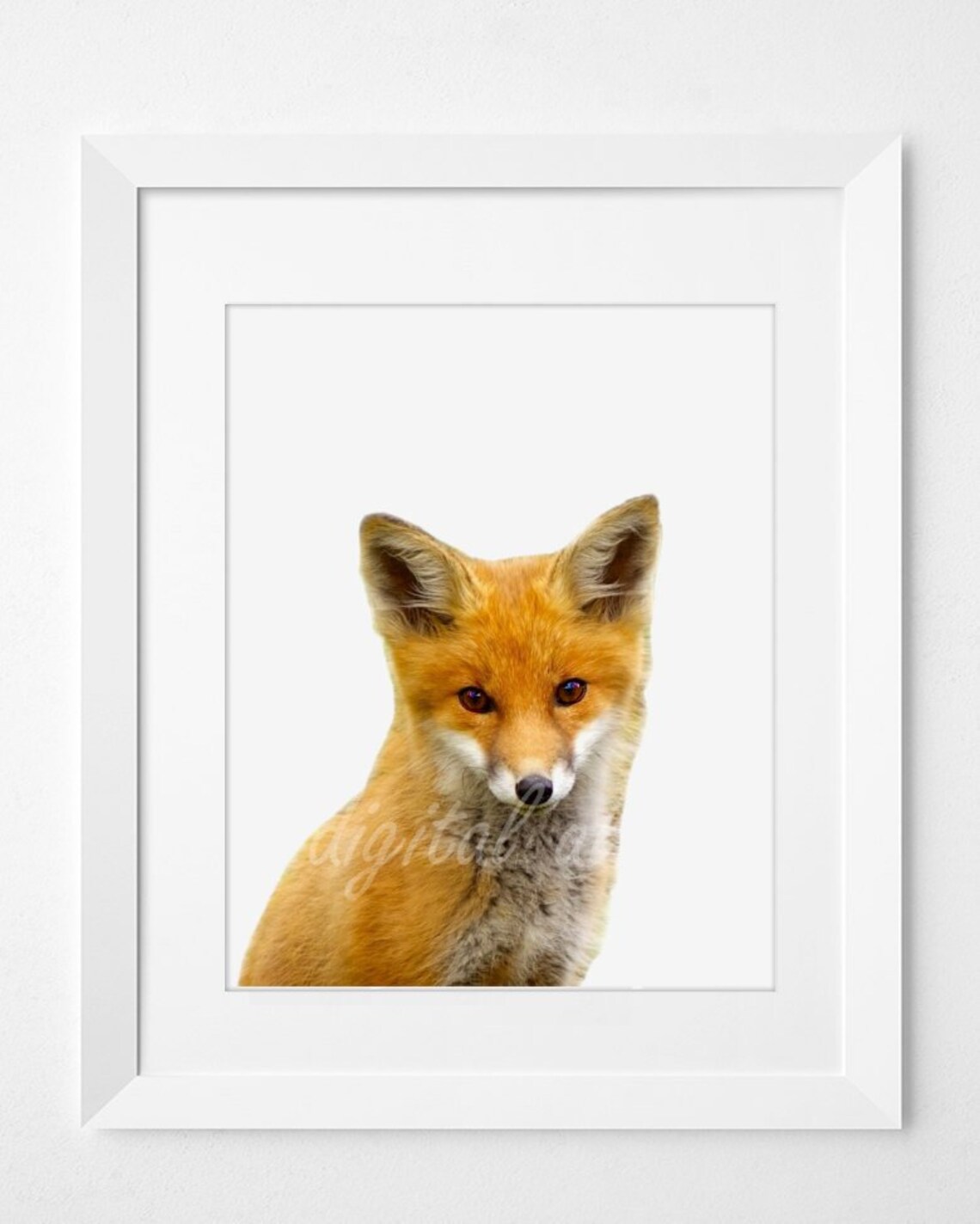 Digital BABY FOX PRINT instant Download Digital Printable | Etsy