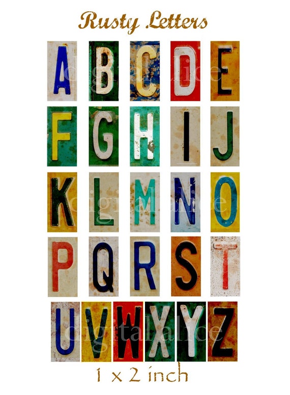 Vintage Alphabet Letters