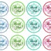 VINTAGE THREAD SPOOL Labels Printable Craft Circles Instant Digital ...