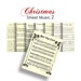 CHRISTMAS CAROLS Sheet Music No 1 - Digital Paper Pack - 7 Christmas ...