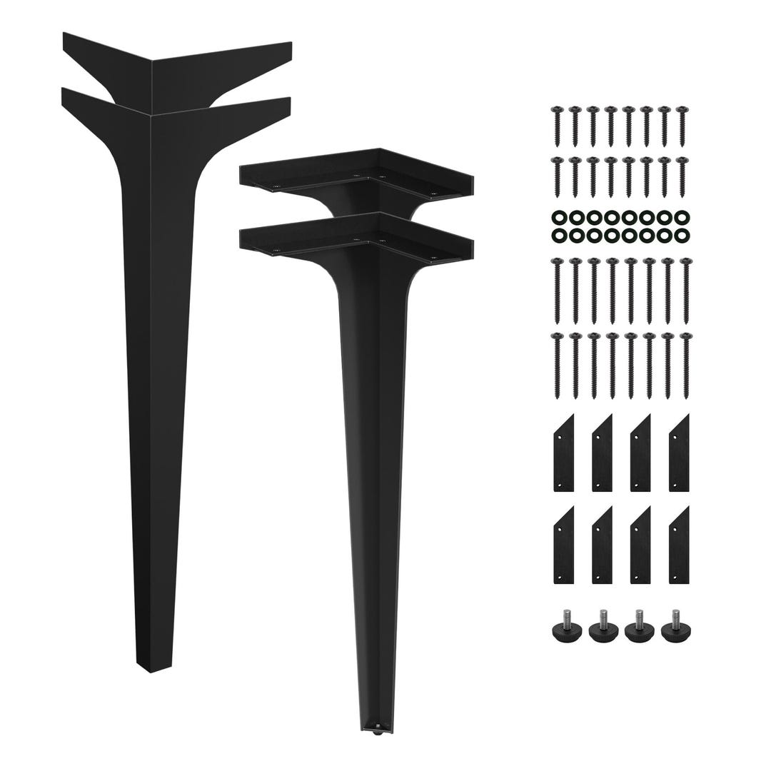 Modern Metal Spade Dining Table Legs DIY Furniture Set of 4 - Etsy