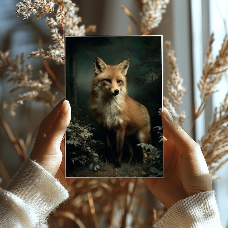 Red Fox in Deep Forest Print-giclée Paper Print, Gallery-wrapped Canvas ...