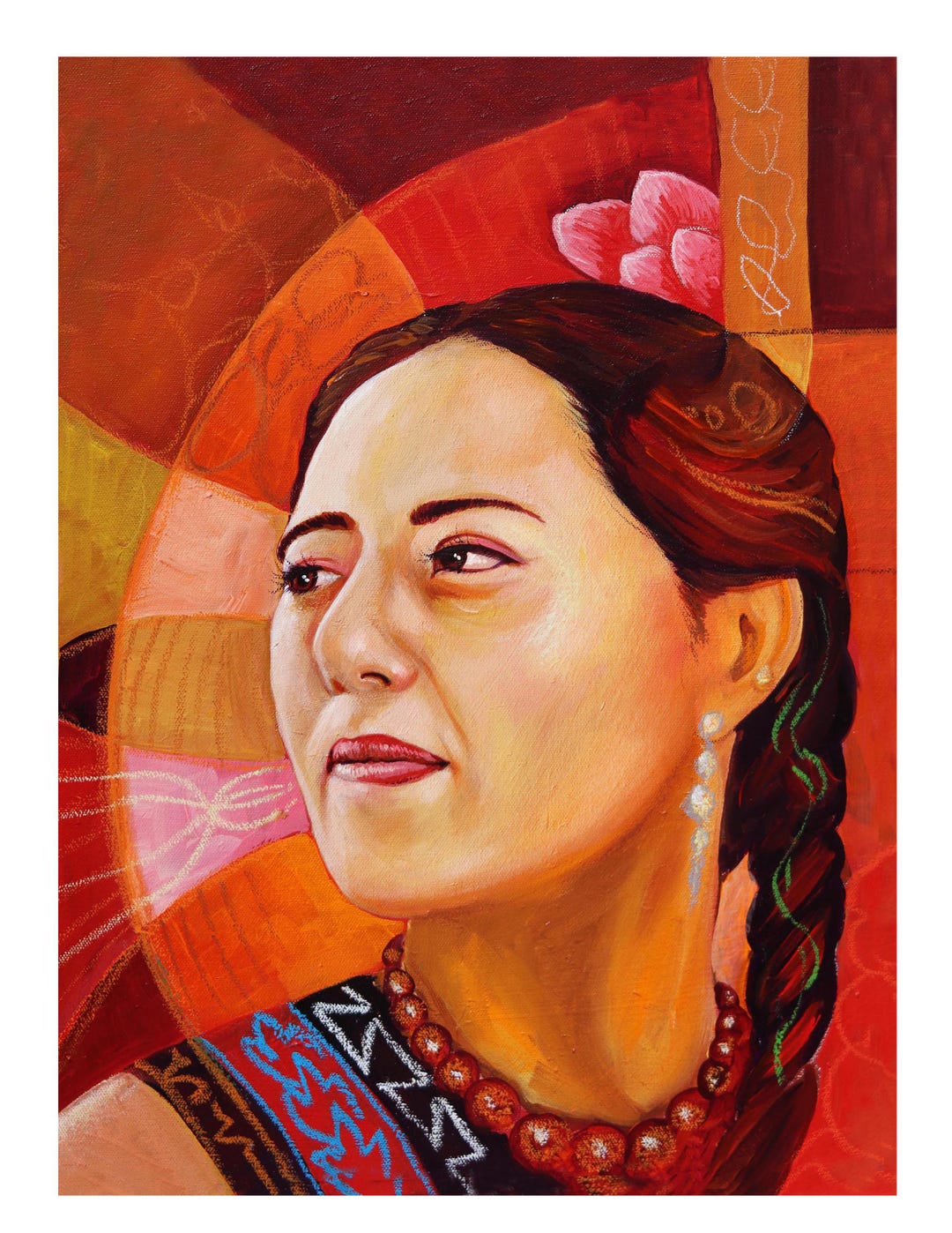 Lila Downs Female Mexican Singer Classic Music Icon Print for Home Wall ...