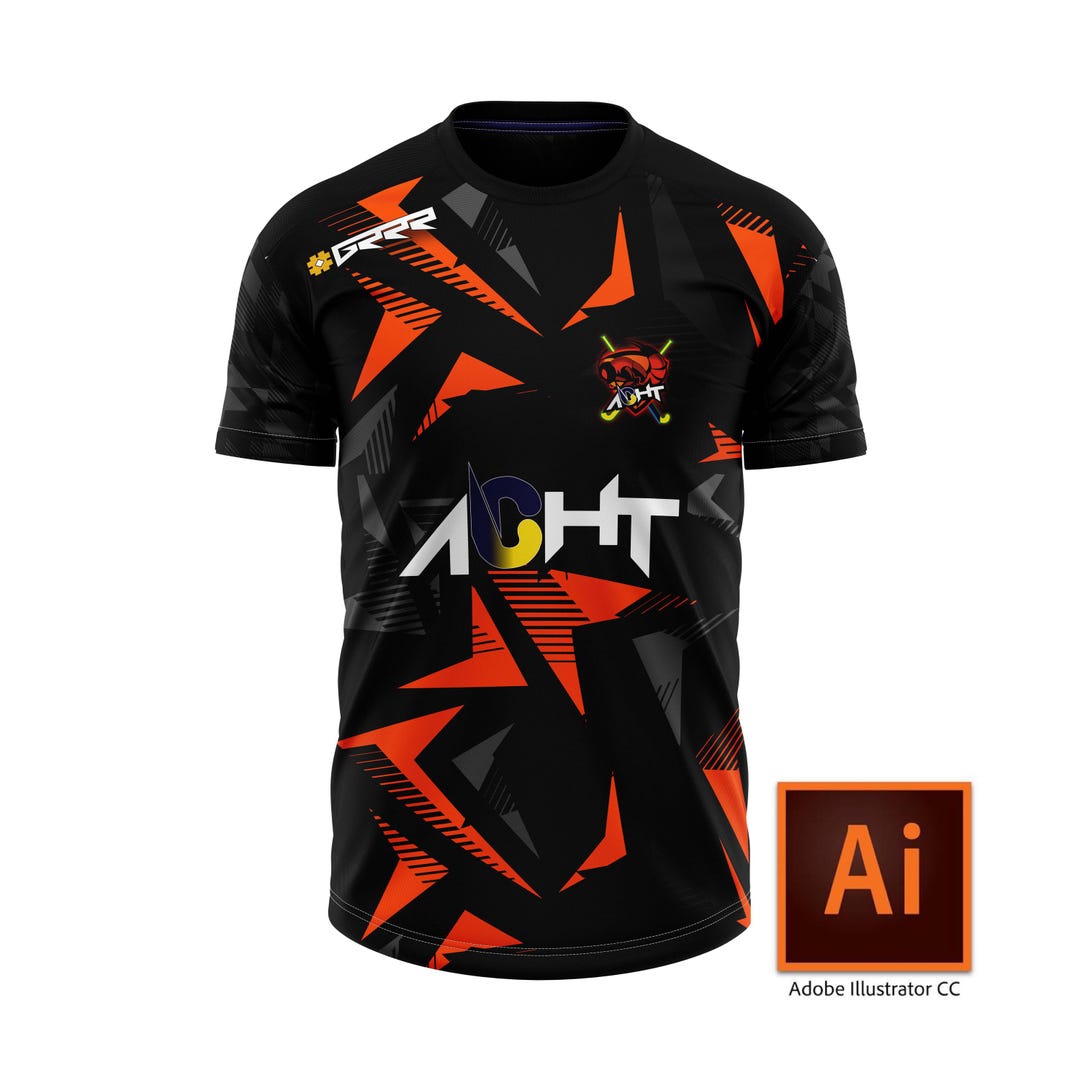 PERSONALIZED SPORT JERSEY Design, Gaming Jersey, Custom Ai, Illustrator ...