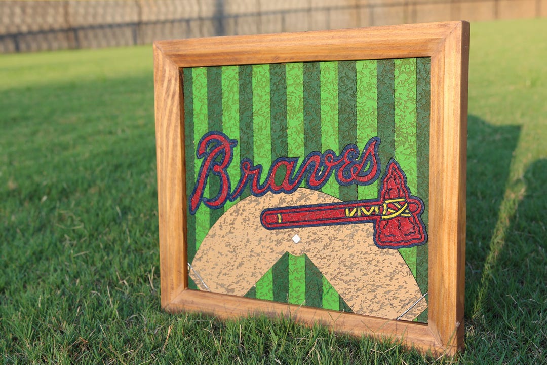 Atlanta Braves Laser-cut Stadium Frame | Sports Wall Art for Man Cave ...