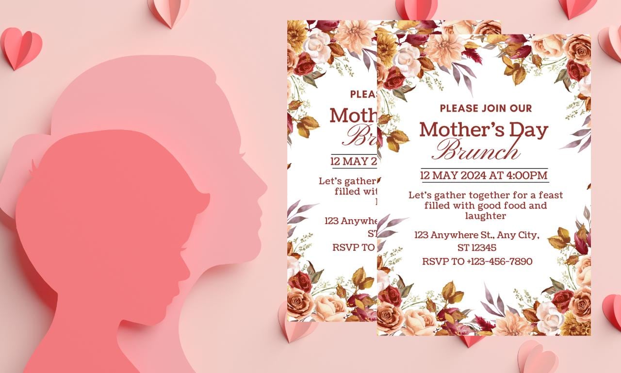 Editable Mother Day Brunch Invitation, Mother's Day Invitation, Moms ...