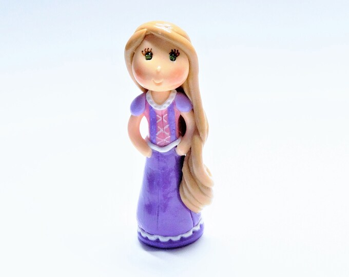 Cold Porcelain Princess Rapunzel Figurine Cake Topper - Etsy