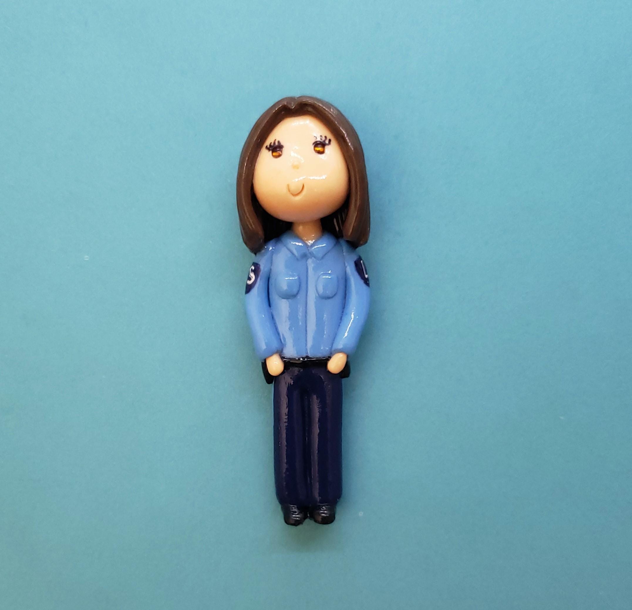 Custom Law Enforcement Figurine, Personalized Ornament, Cake Topper ...