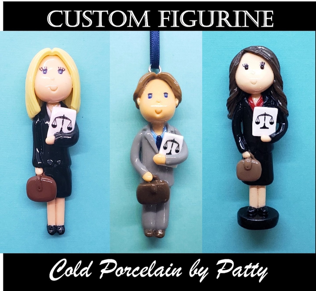 Custom Law Professional Figurine Attorney, Lawyer, Prosecutor ...