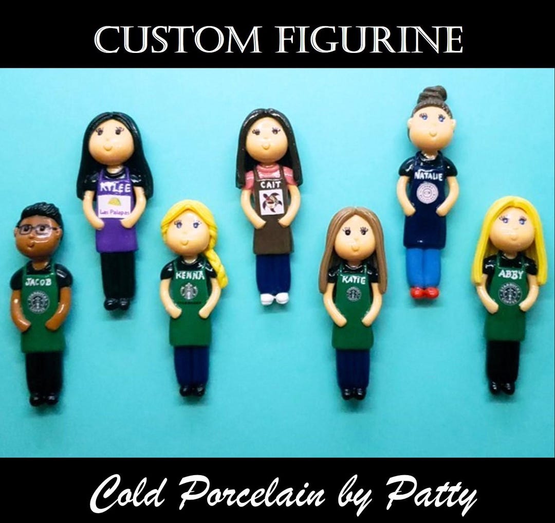 Custom Beverage Food Professional Figurine in Apron | Barista, Grocery ...