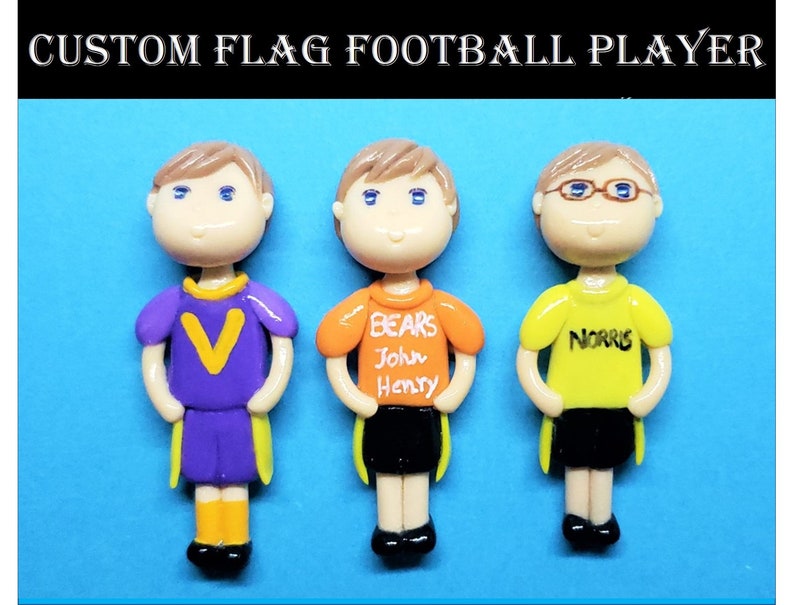 Custom Flag Football Player Figurine - Etsy