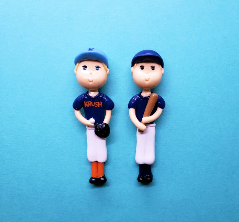 Custom Baseball Player Figurine Pitcher Batter or Catcher - Etsy