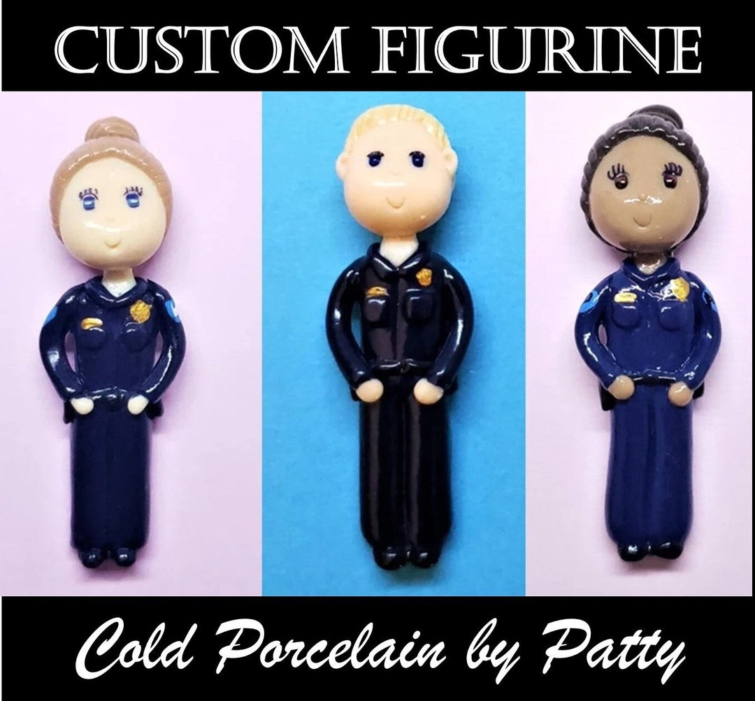 Custom Figurine Police Officer, State Trooper, Sheriff Deputy Ornament ...
