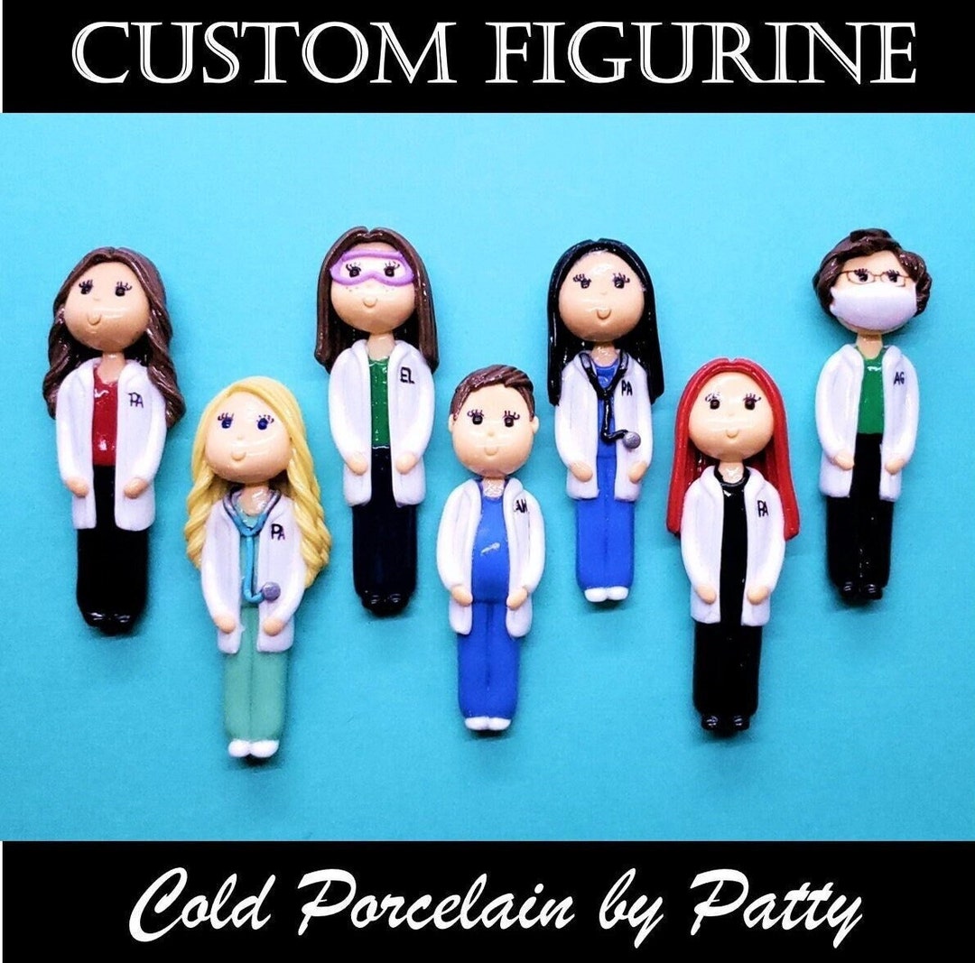Custom Figurine in Lab Coat, Doctor MD Physician Surgeon Dentist ...