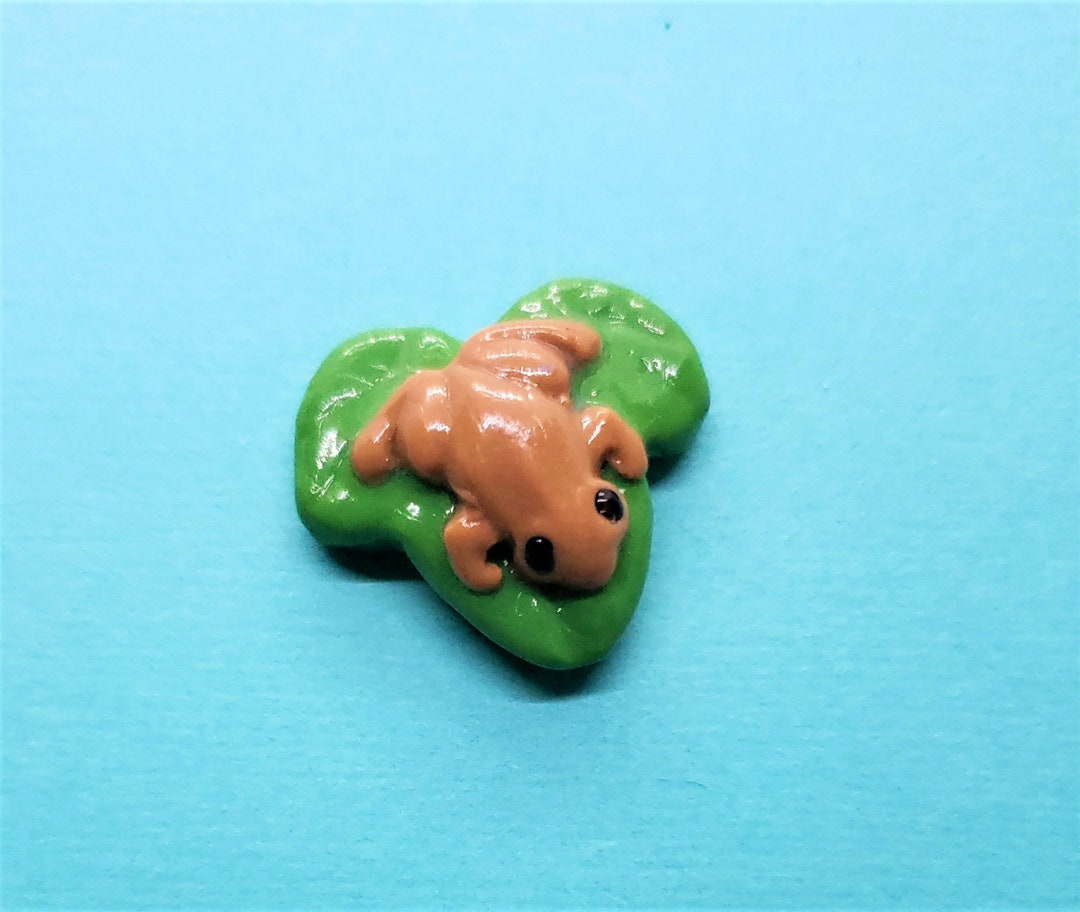 Custom Miniature Puerto Rican Coquí Frog Figurine Cold - Etsy