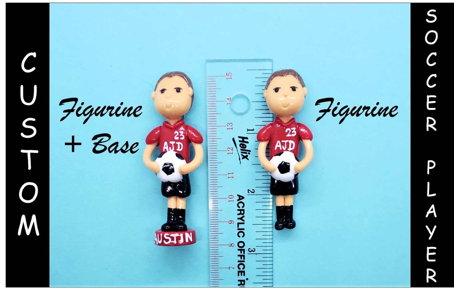 Custom Soccer Player Figurine - Etsy
