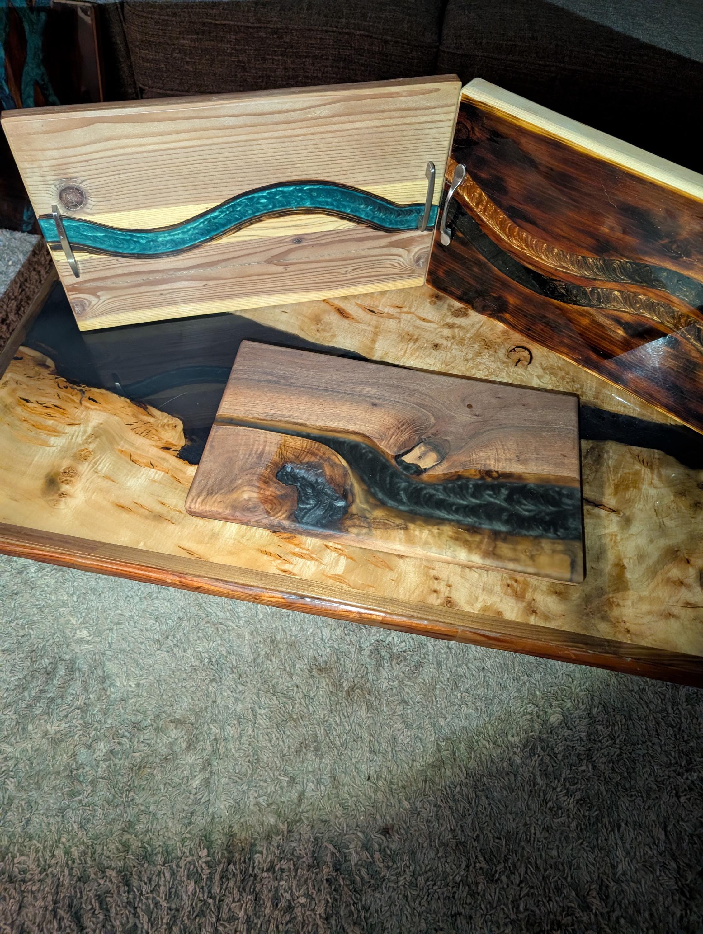 Epoxy River, Serving Tray - Etsy
