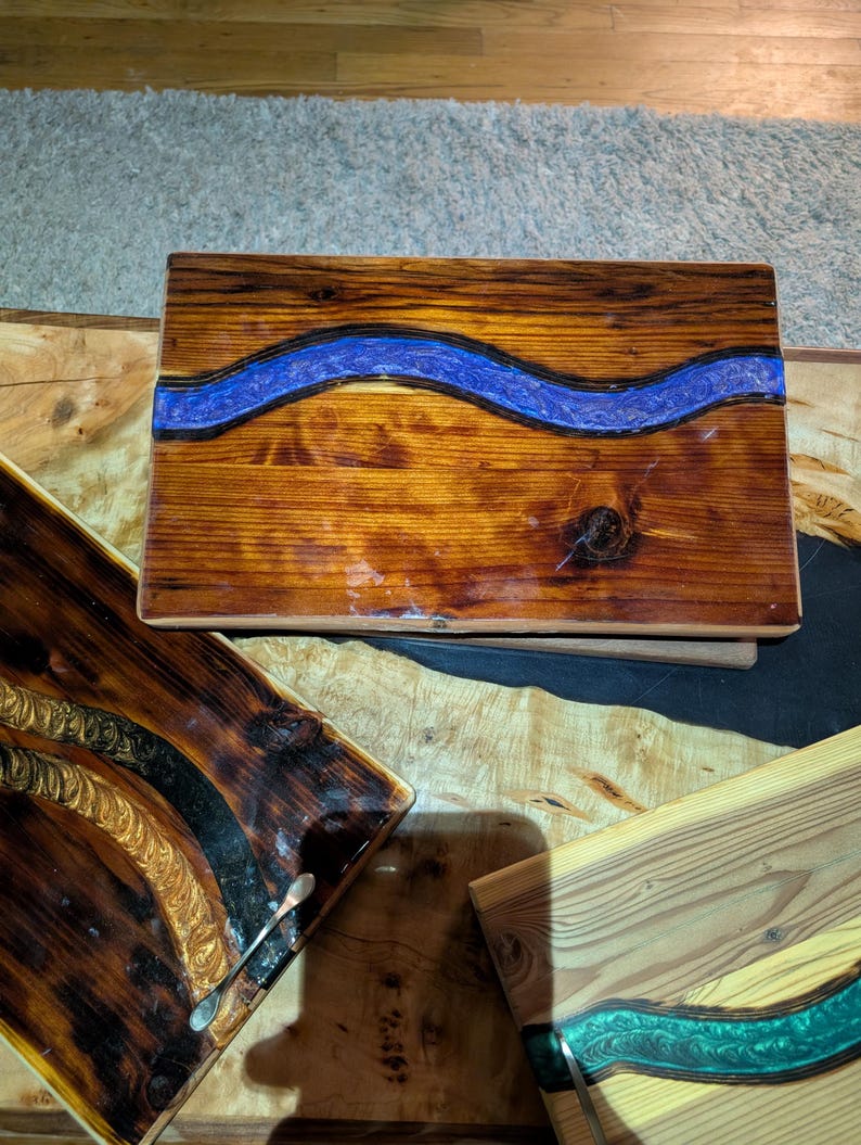 Epoxy River, Serving Tray - Etsy