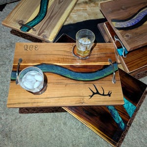 Epoxy River, Serving Tray - Etsy