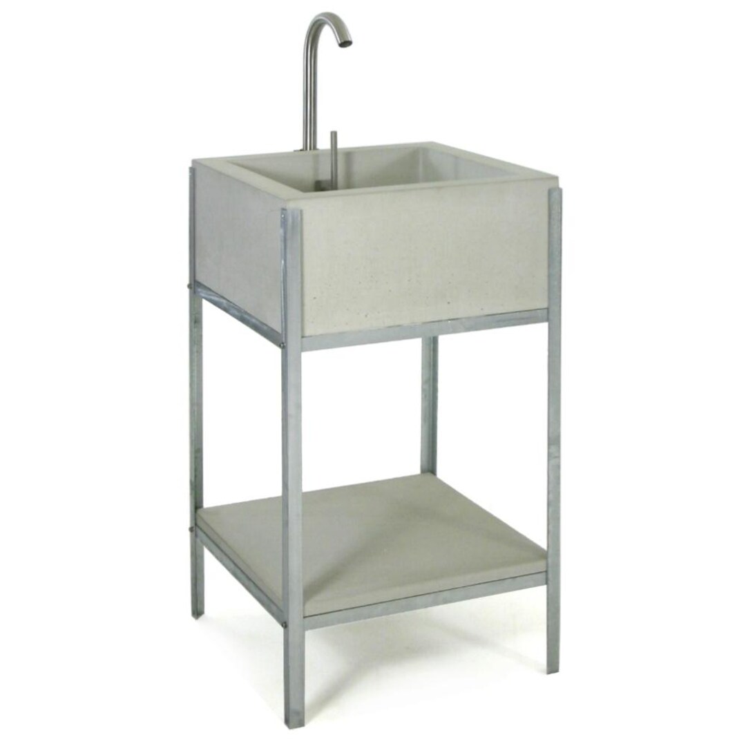Sink, Outdoor Kitchen, Outdoor Kitchen, Garden Furniture, Concrete Sink ...