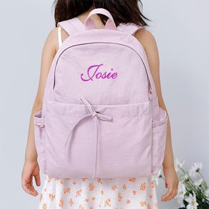 Personalized Ballet Backpack for Girls,embroidered Name & Bow Toddler ...