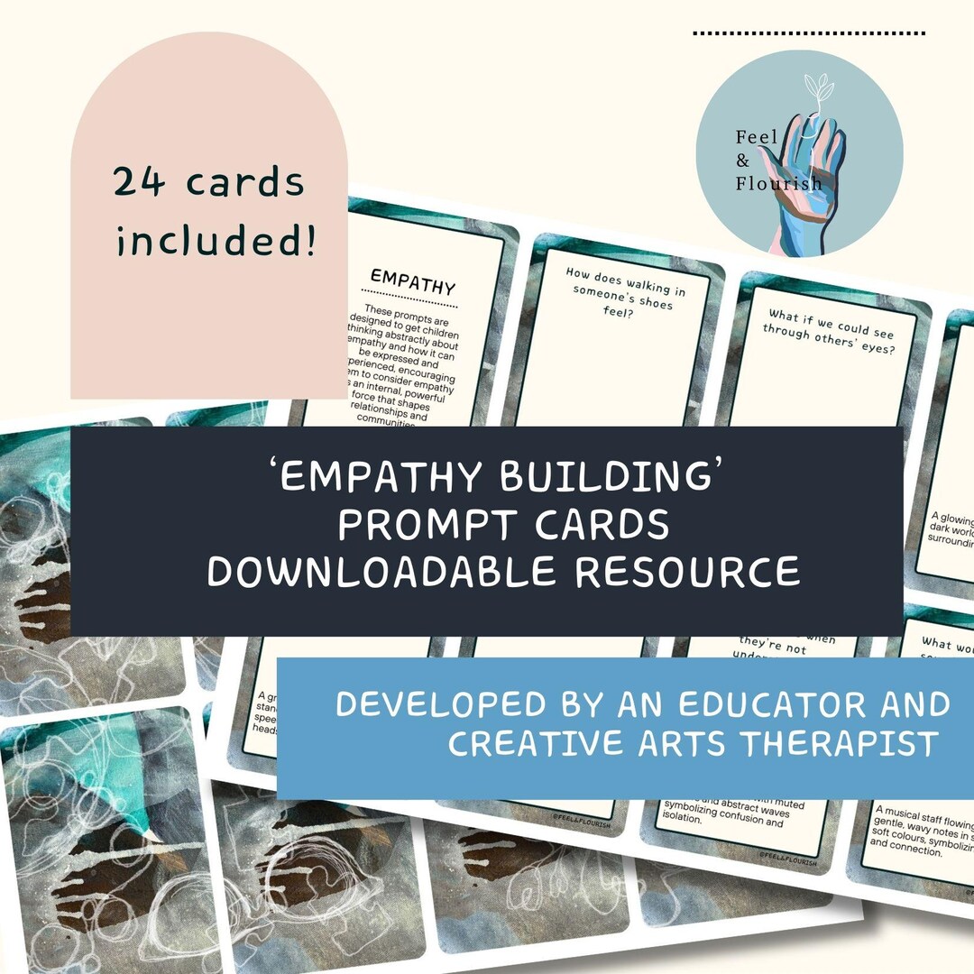 Empathy Building Prompt Cards With Hand Painted Images for Teachers ...