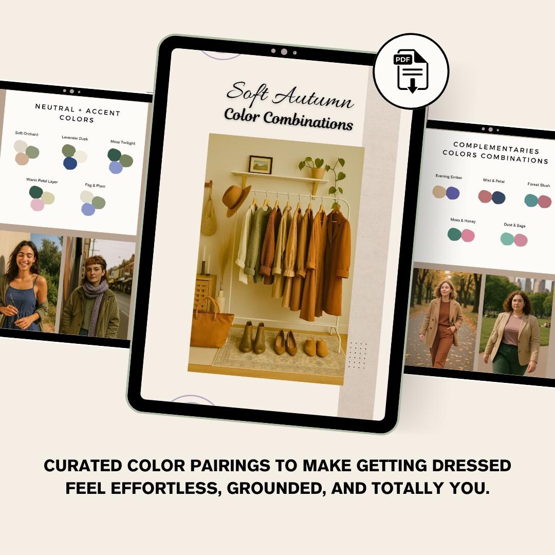 Soft Autumn Color Palette Guide: Personal Color Analysis (PDF Download ...