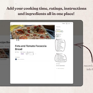 The Ultimate Recipe Book Notion Template Meal Organizer Notion ...