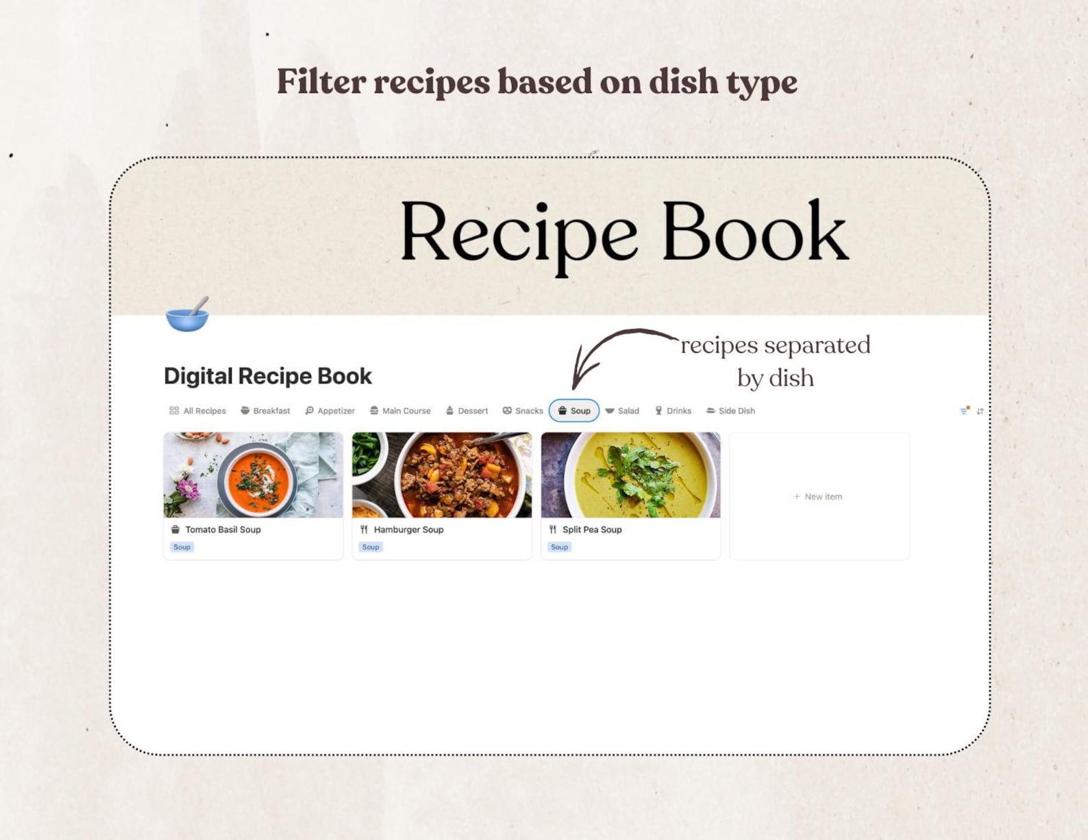The Ultimate Recipe Book Notion Template Meal Organizer Notion ...