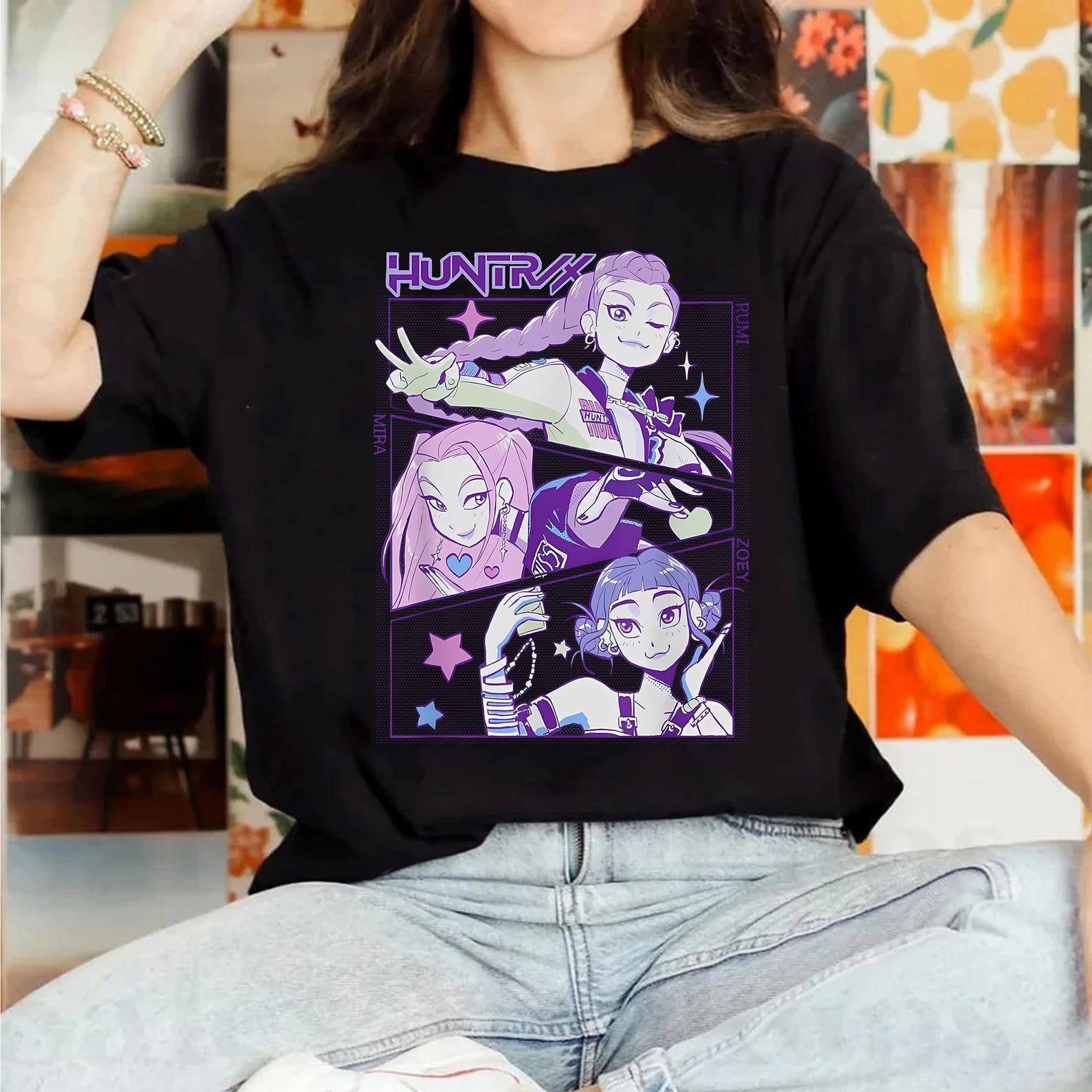 Huntrix Girl Kpop Demo Movie Vintage File Png, Kpop Demon Hunters File ...