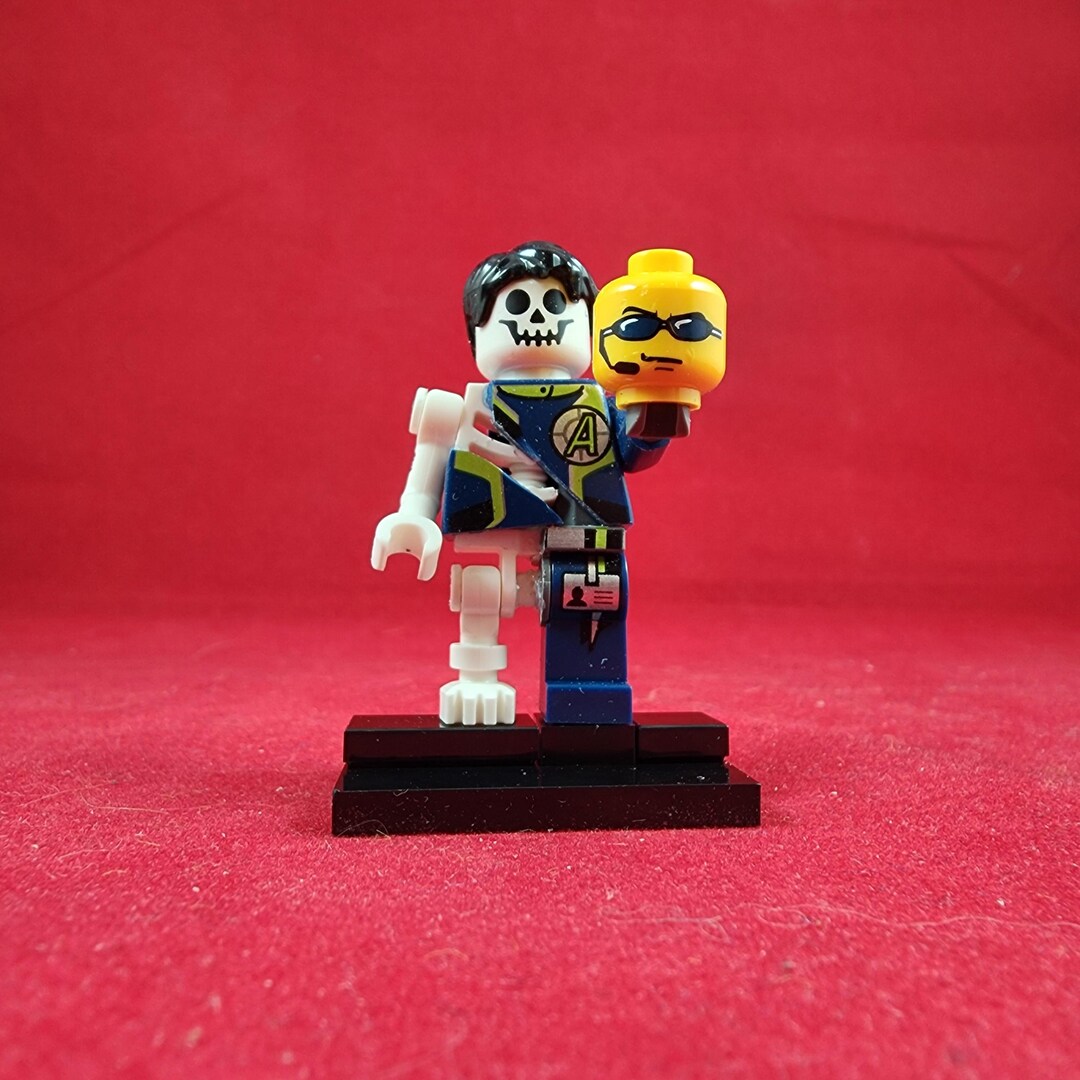 Original Minifigure Art Agent Chase Skeleton - Etsy