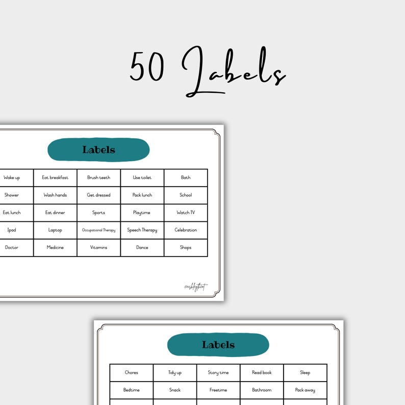 Daily Routine Visual Schedule for Kids | Printable Visual Chart | Ot ...