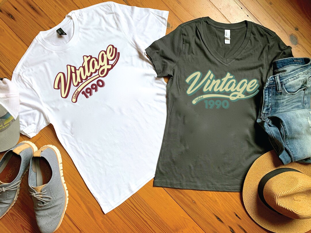 Vintage 1990's Inspired T-shirt Custom Decade Tshirt Personalized ...