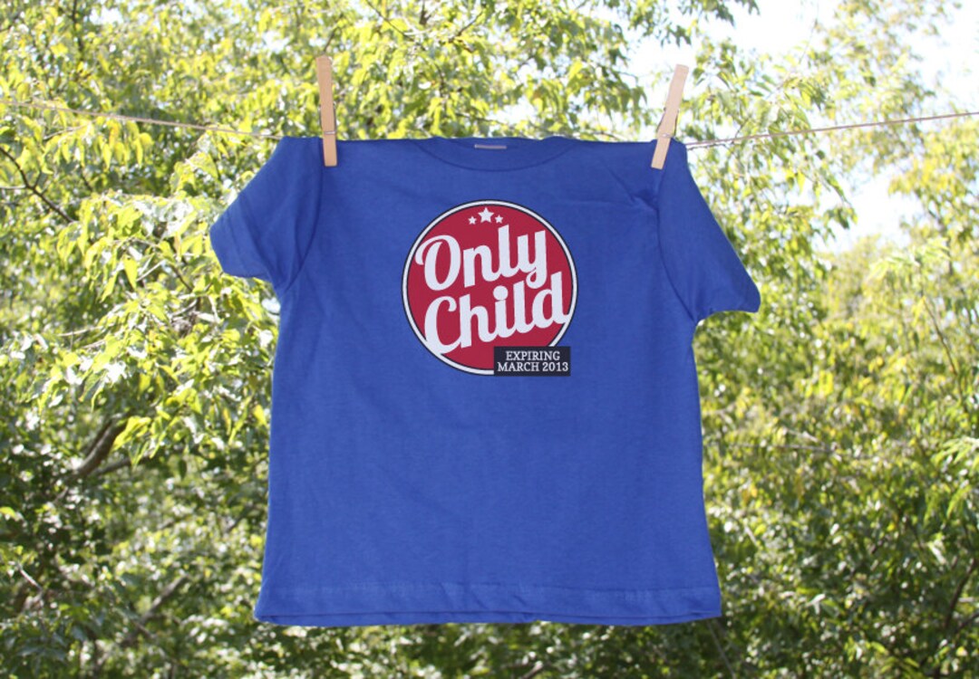 Red Circle Only Child Expiring Logo With Date Shirt - Etsy