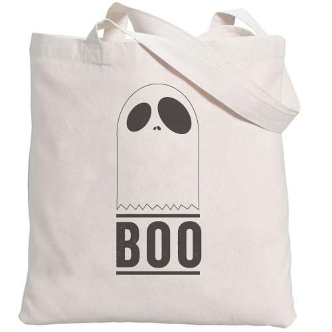 Trick or Treat Bag Boo Ghost Halloween Tote GC - Etsy