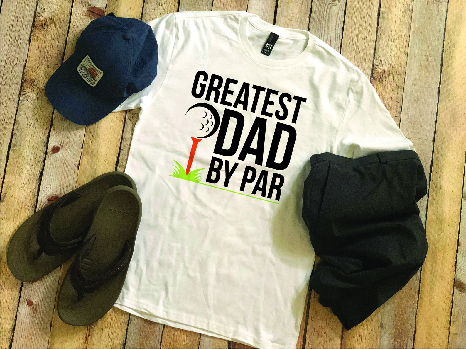 Best Dad by Par Golf Father's Day Shirt Dad Golf Shirt | Etsy