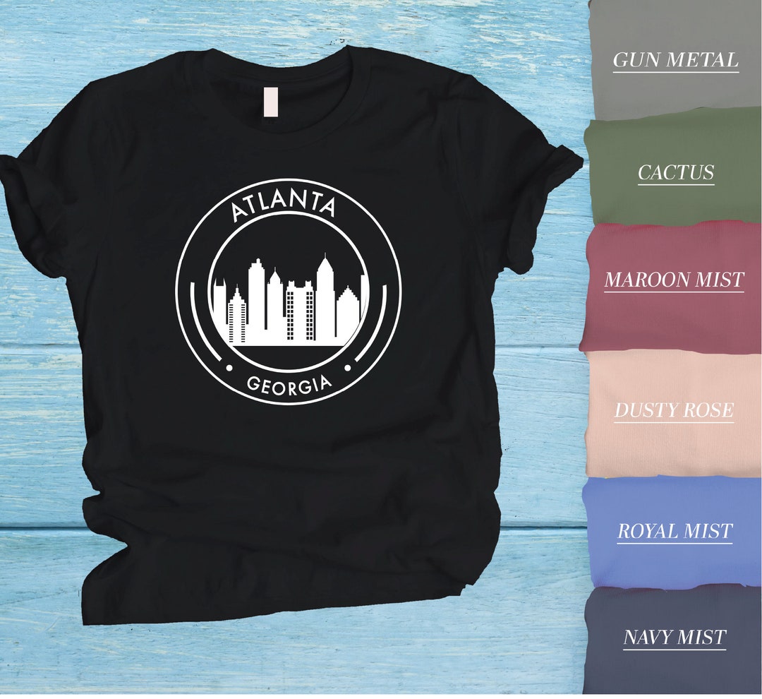 Atlanta T-shirt, Atlanta Skyline Shirt, Atlanta Tee, Atlanta Vacation ...