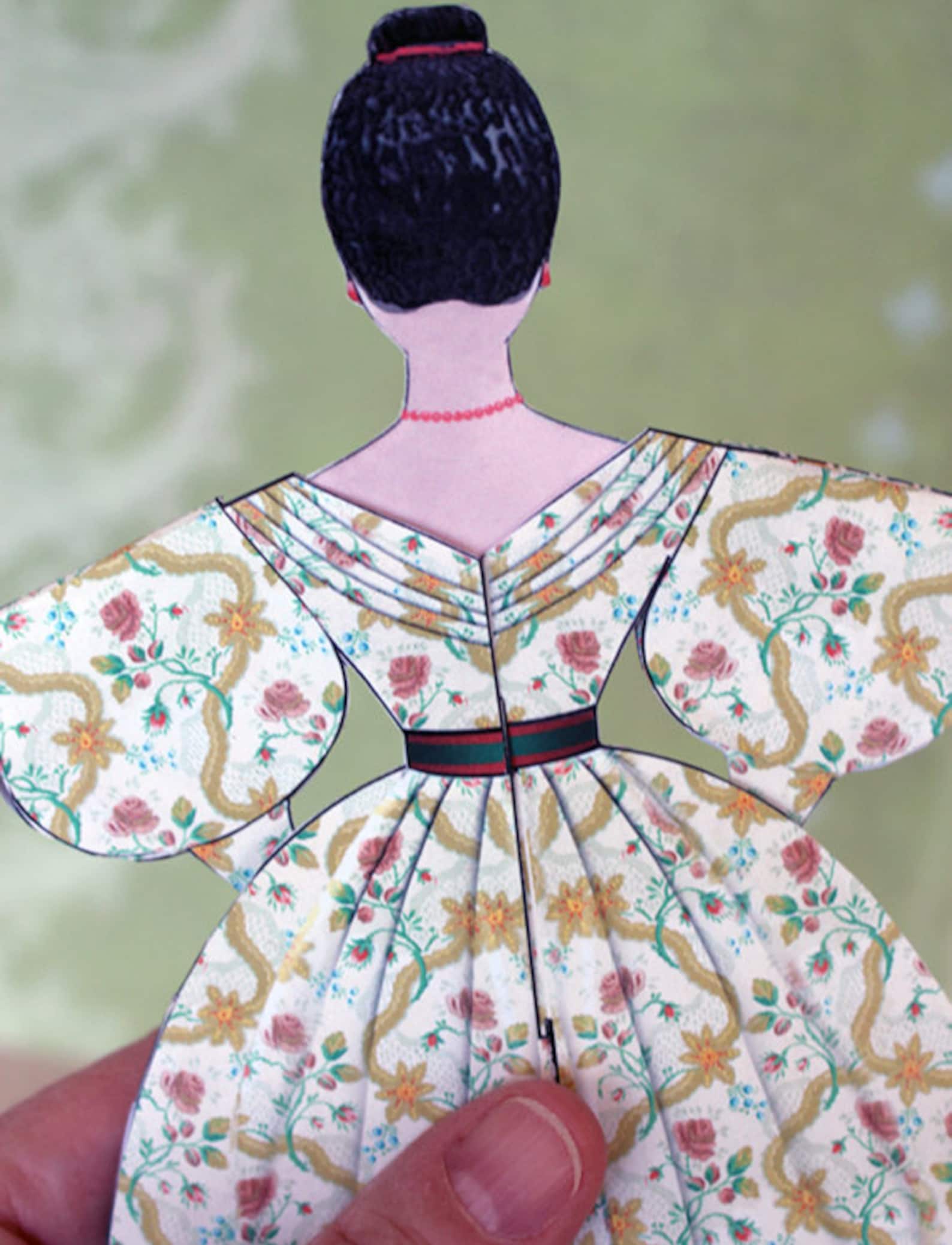 3-D Paper Doll, Paper Doll Kit: Louisa, a Grodnertal "tuck Comb ...