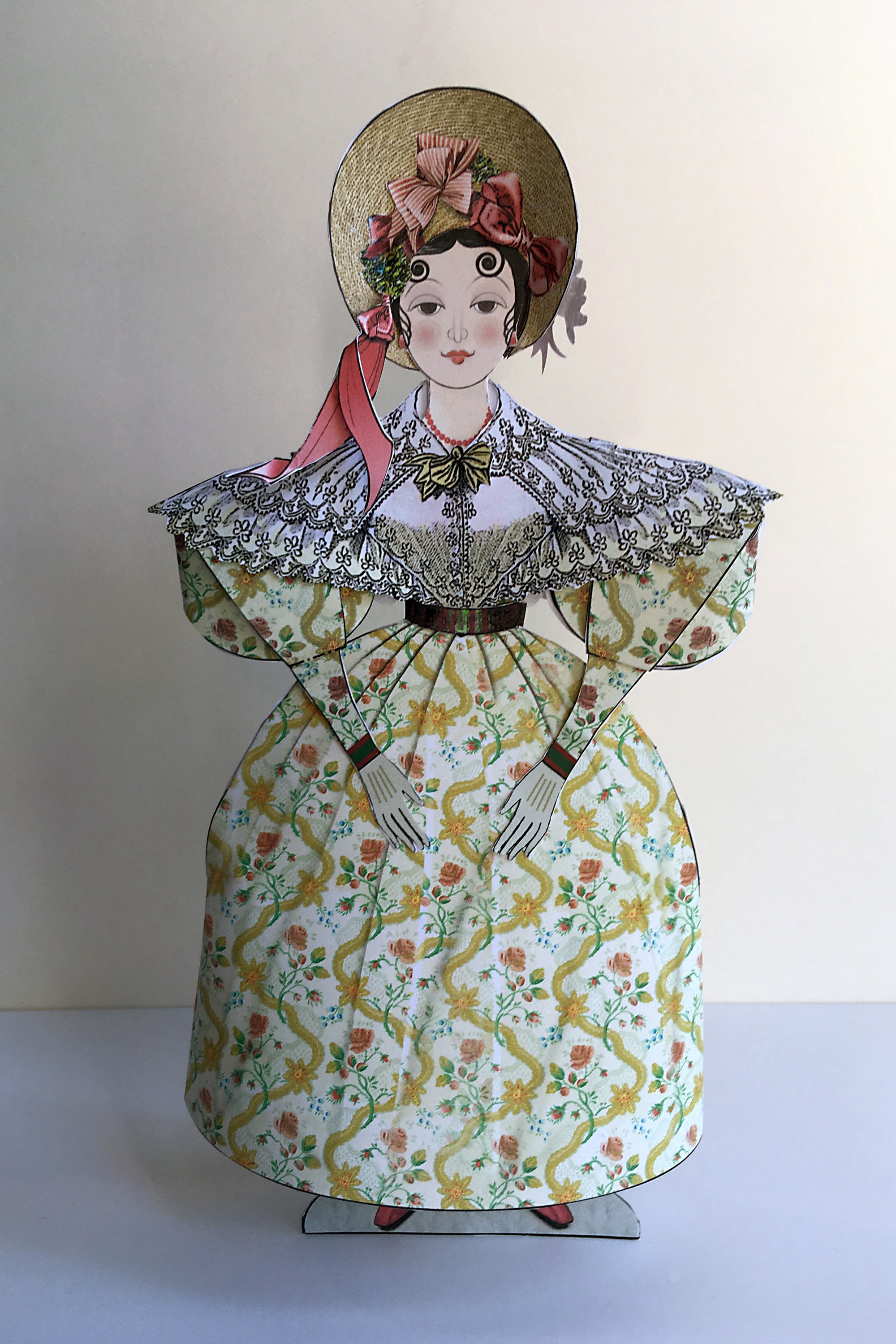3-D Paper Fashion Fun Summer Bonnet and Canezou Accessory Kit for ...