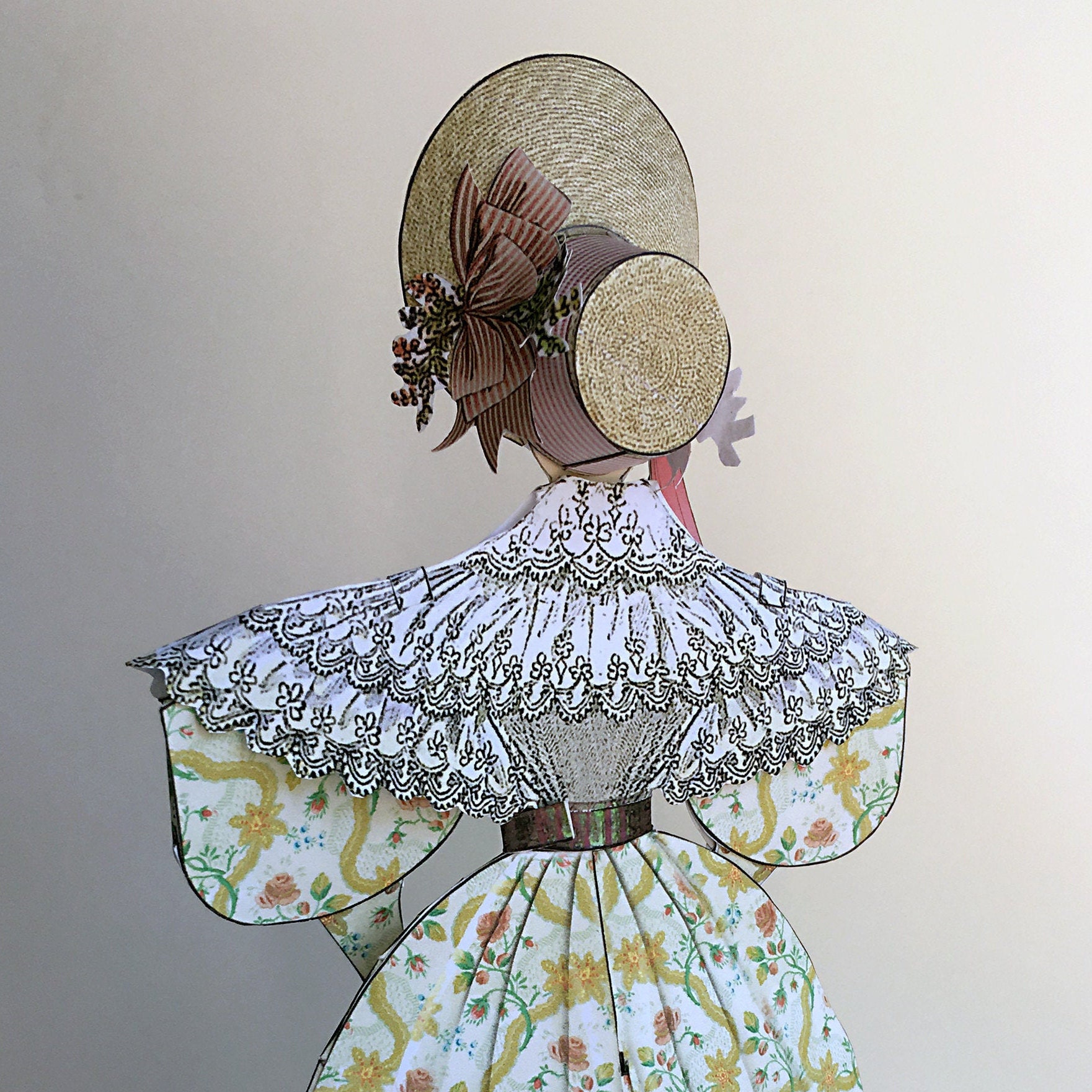 3-D Paper Fashion Fun Summer Bonnet and Canezou Accessory Kit for ...