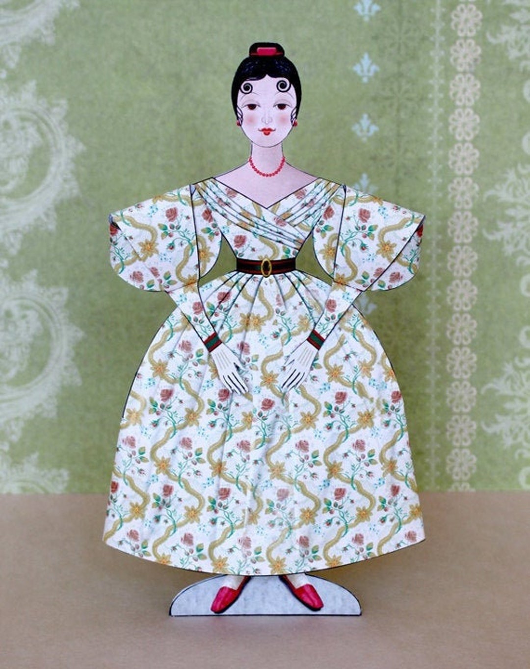 3-D Paper Doll, Paper Doll Kit: Louisa, a Grodnertal "tuck Comb ...