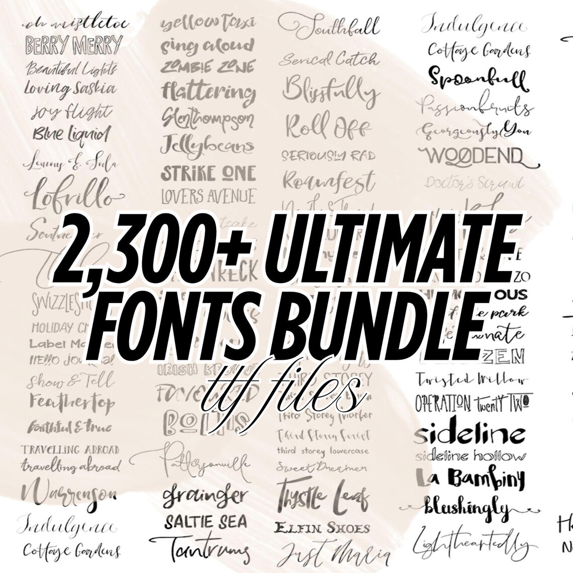 2300 FONTS, Mega Fonts Bundle, Fonts for Canva, Wedding Fonts Bundle ...