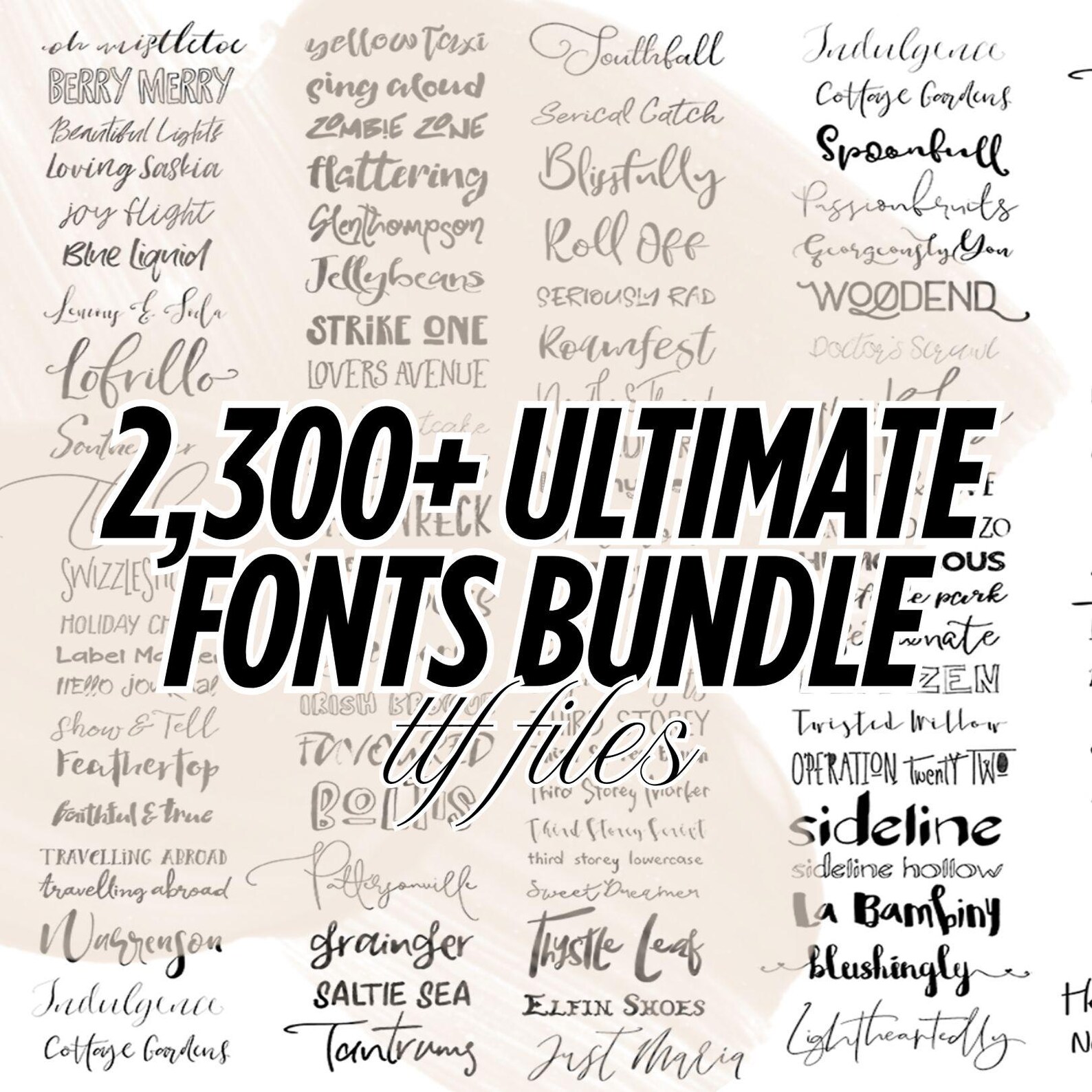 2300 FONTS, Mega Fonts Bundle, Fonts for Canva, Wedding Fonts Bundle ...