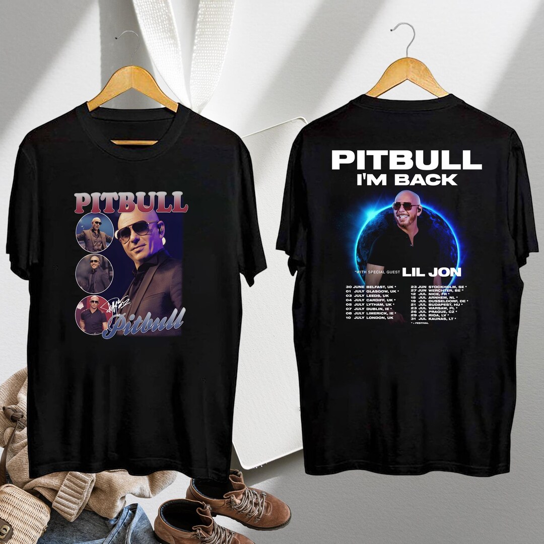 2026 Pitbull I'm Back Tour T-shirt, Pitbull Tour 2026 Shirt, Pitbull ...