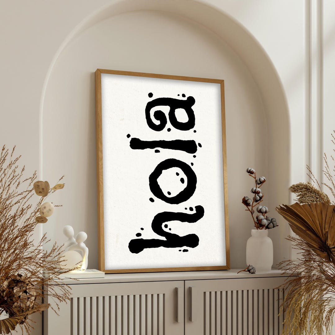 Hola Spanish Hello Wall Art, Horizontal Printable Poster, Modern ...