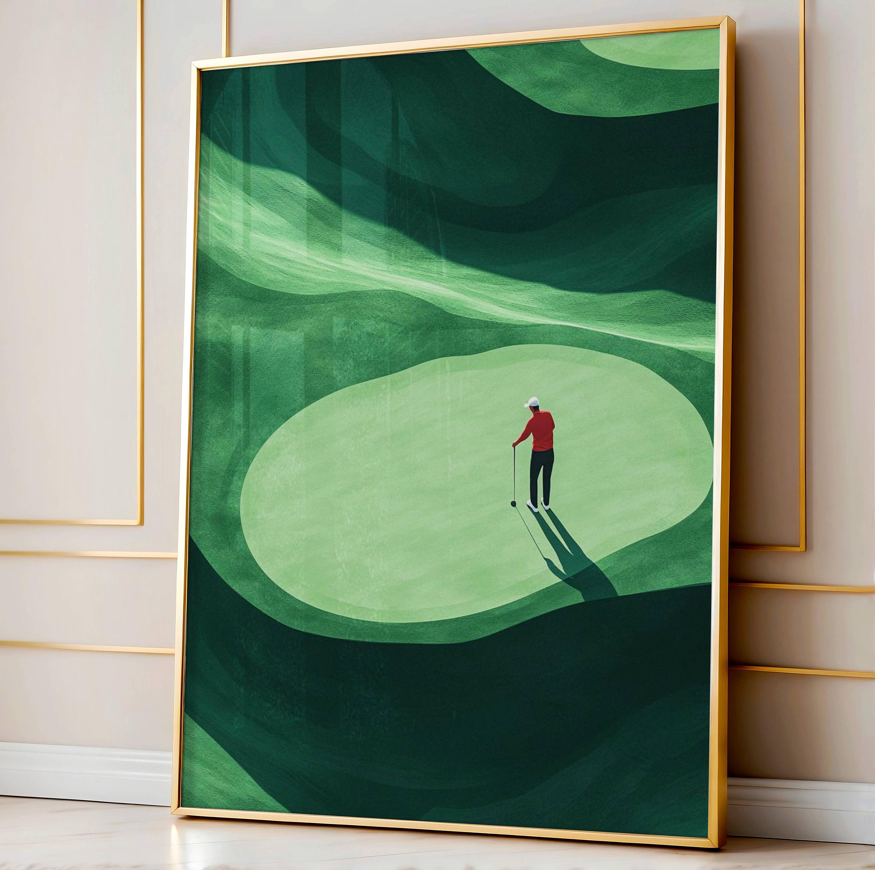 Golf Wall Art Bundle, Mid Century Golf Prints, Minimalist Golf Art ...