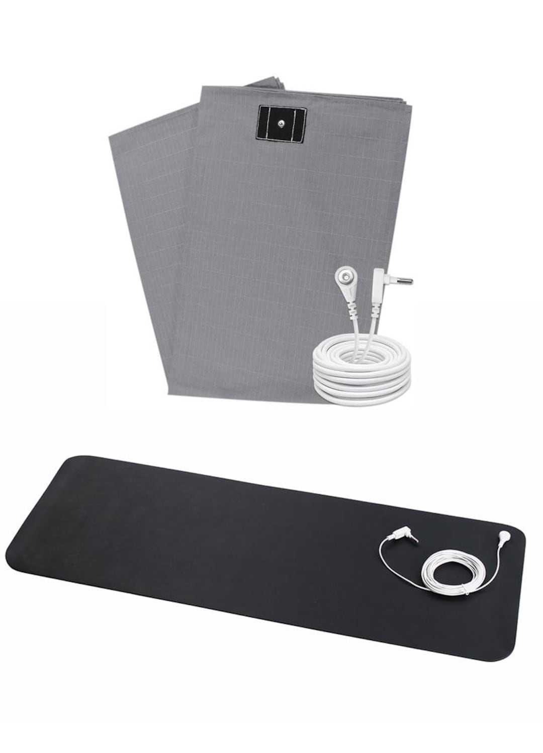 Earthing Essentials Kit. Grounding Flat Sheet and Grounding Mat Used for Sleep, Therapy, Healing ...