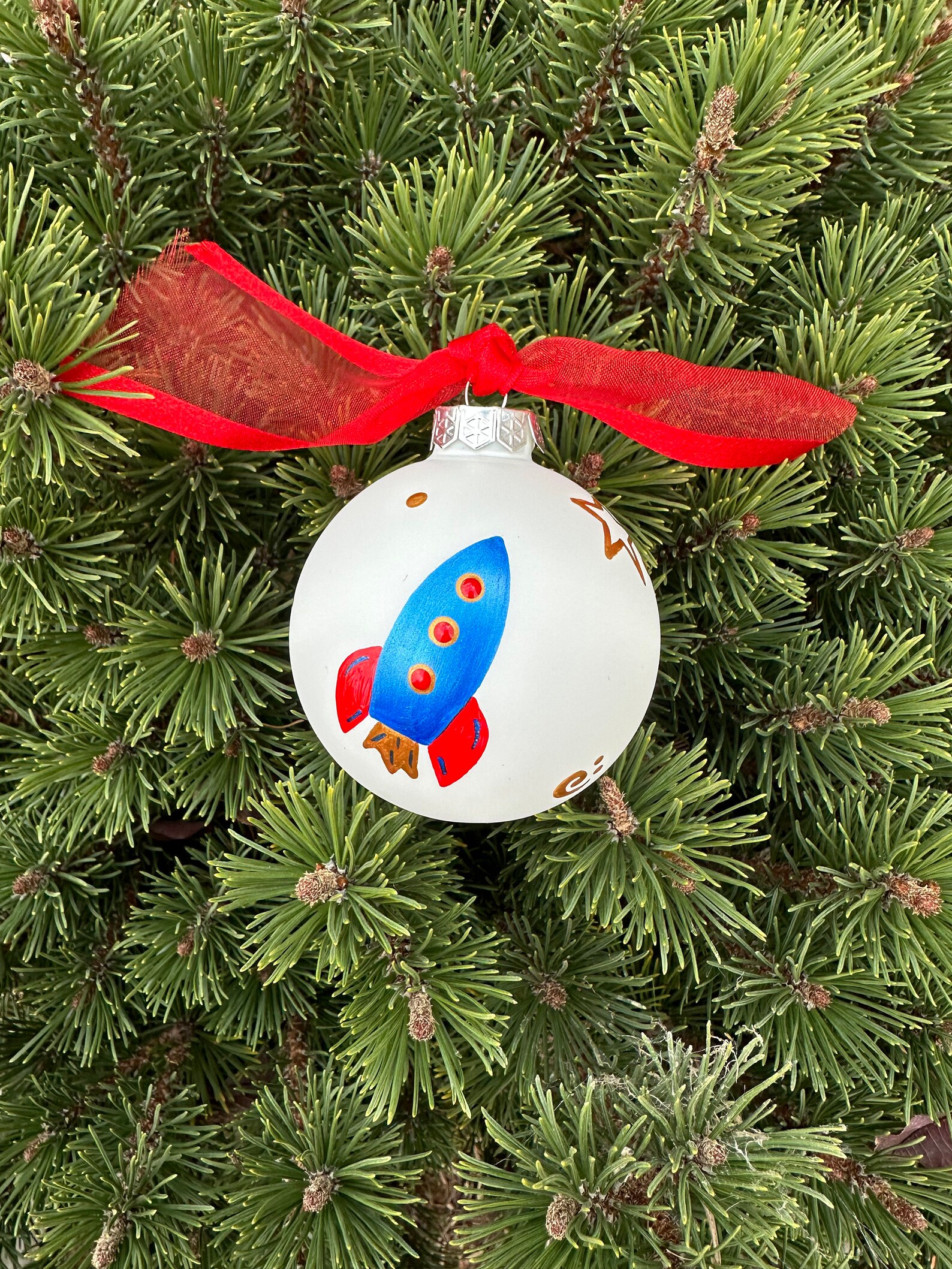 Spaceship Ornament Rocket Ornament Space Rocket Hand - Etsy